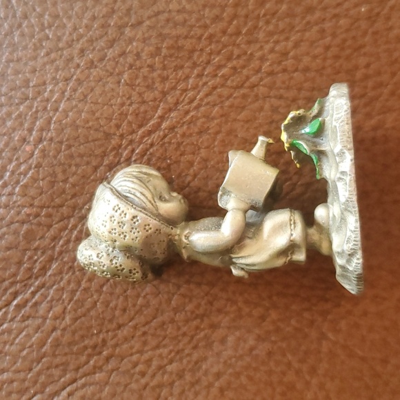 Hallmark | Other | Vintage Hallmark Little Gallery Fine Pewter 979 Girl ...